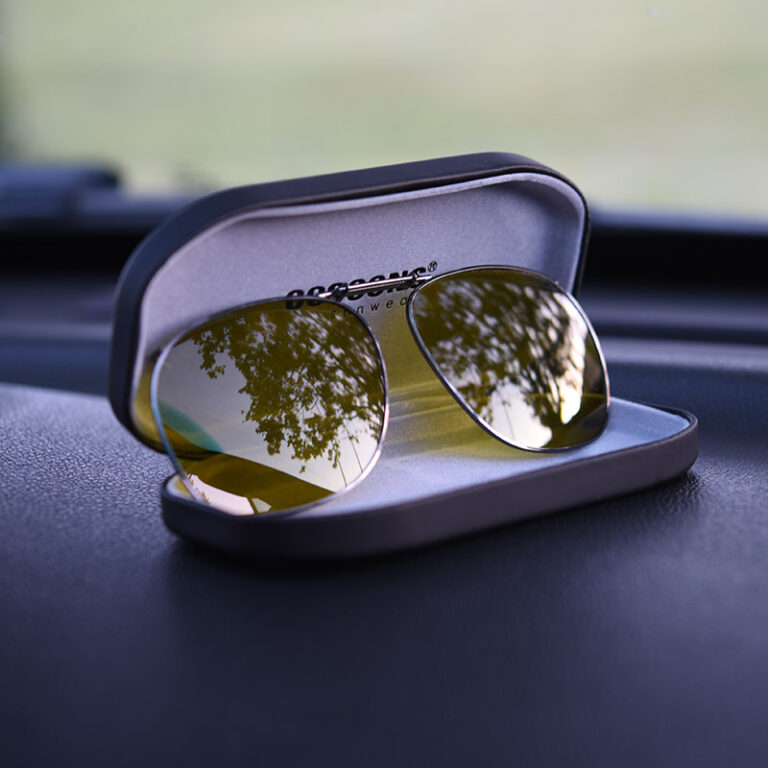Clip-Ons SQR3-57 Gunmetal Polarized Yellow| Cocoons