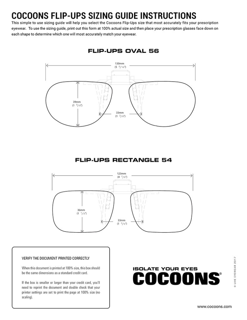 Clip-Ons Size Finder| Cocoons